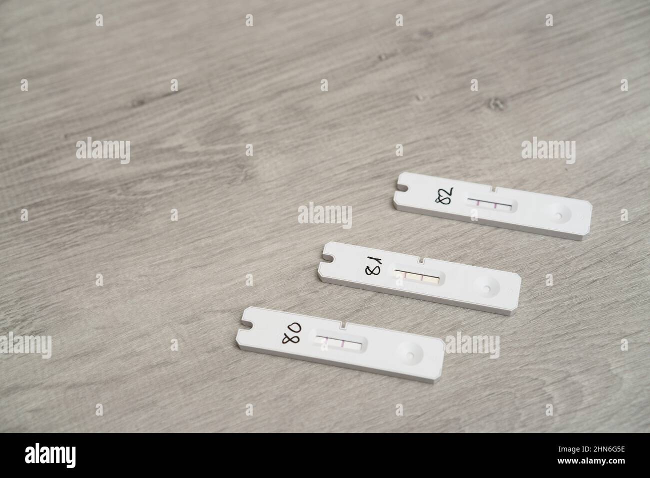 Covid-19 antigen test with positive results Stock Photo - Alamy