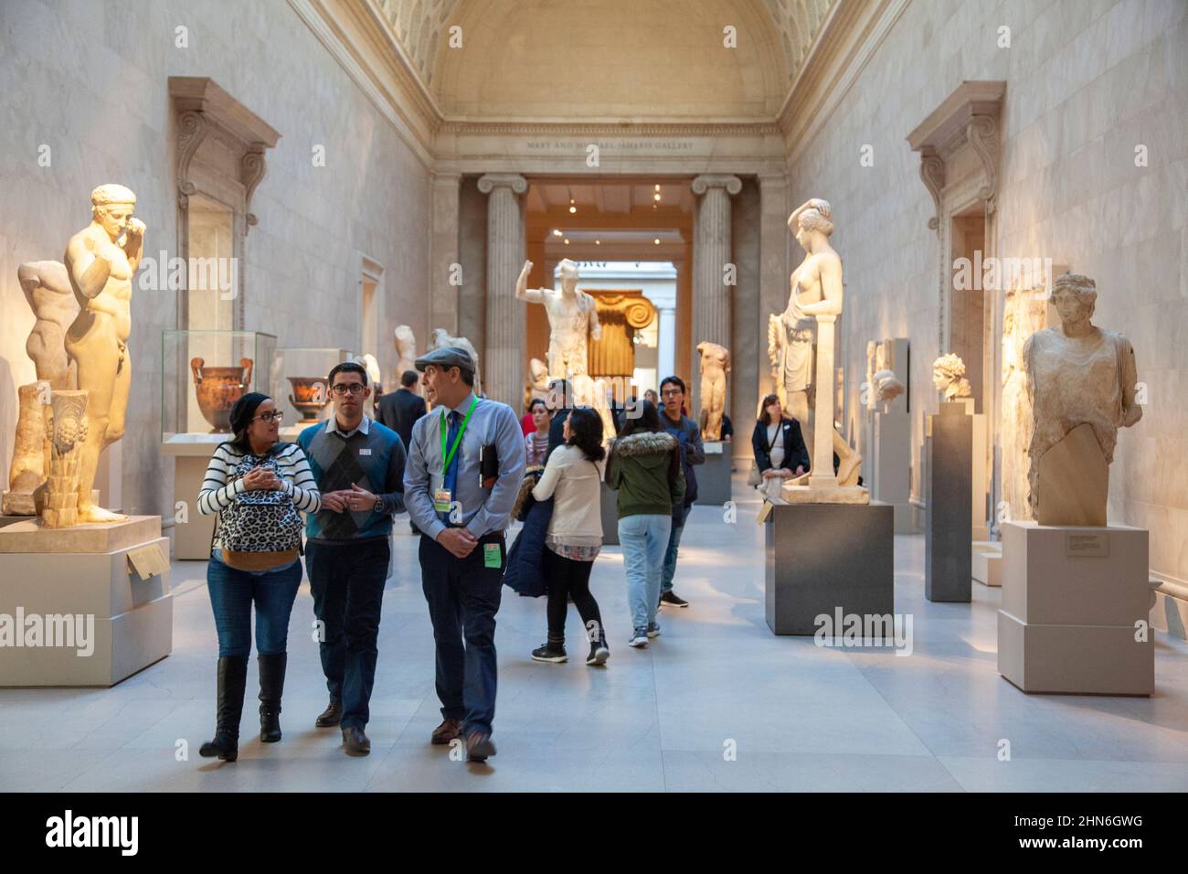 Exhibition hall in the metropolitan museum of art hi-res stock ...