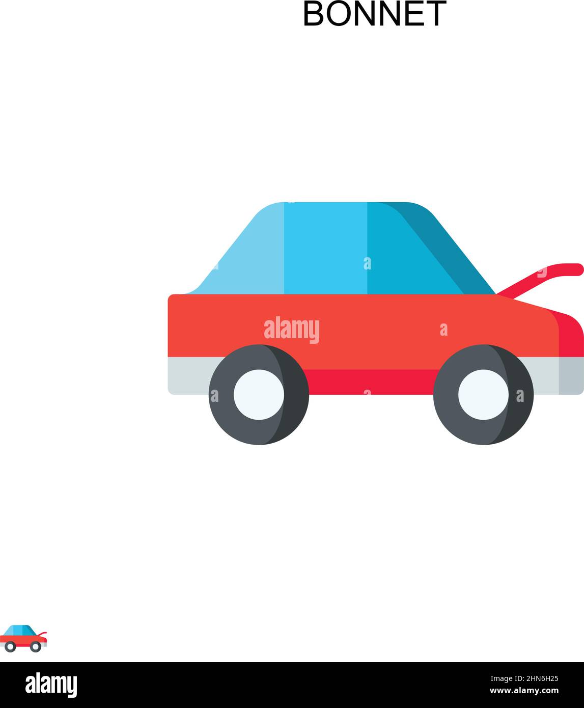 Bonnet Simple vector icon. Illustration symbol design template for web ...