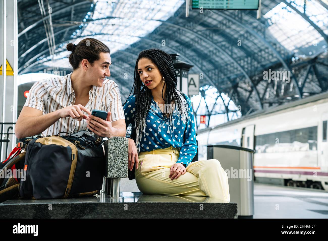 Diverse couple connection hi-res stock photography and images - Alamy