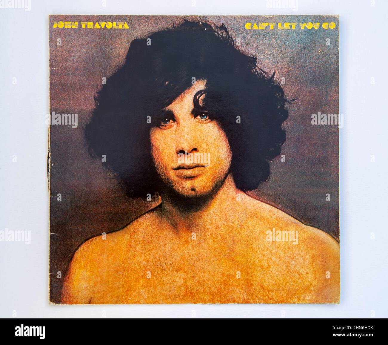 LP cover of the album Can't Let You Go by John Travolta, which was ...