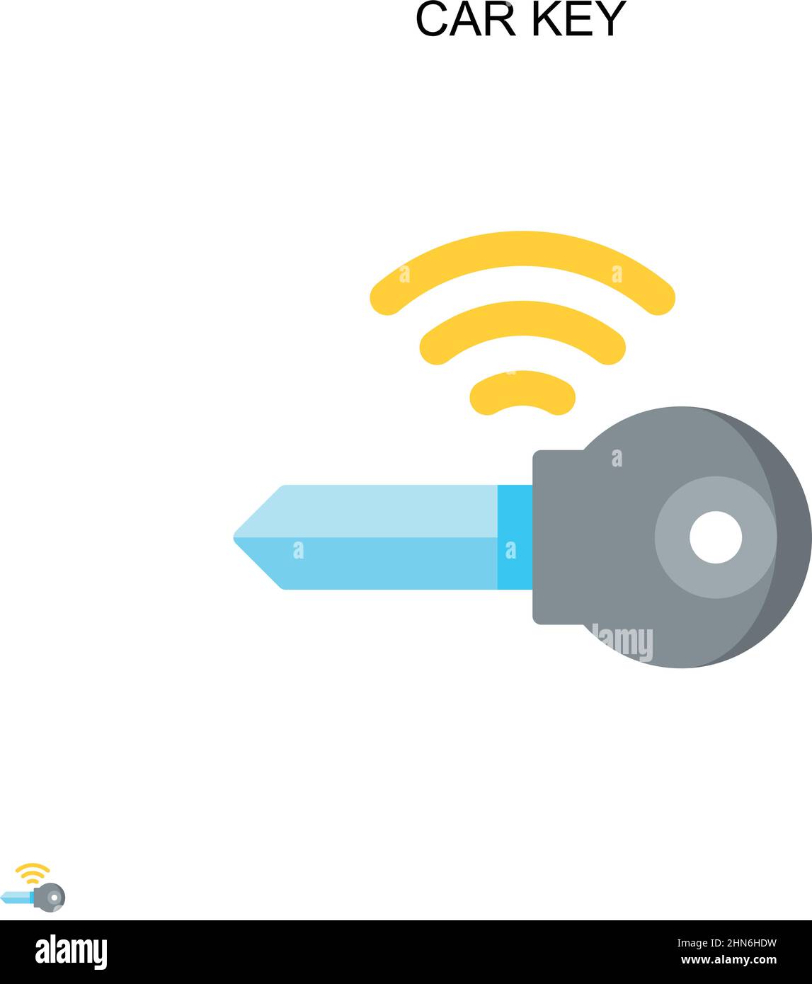 Car key Simple vector icon. Illustration symbol design template for web ...