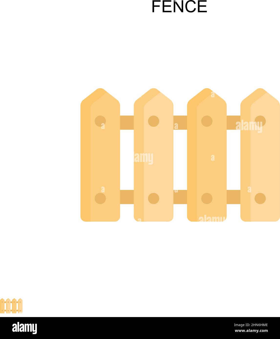 Fence Simple vector icon. Illustration symbol design template for web ...