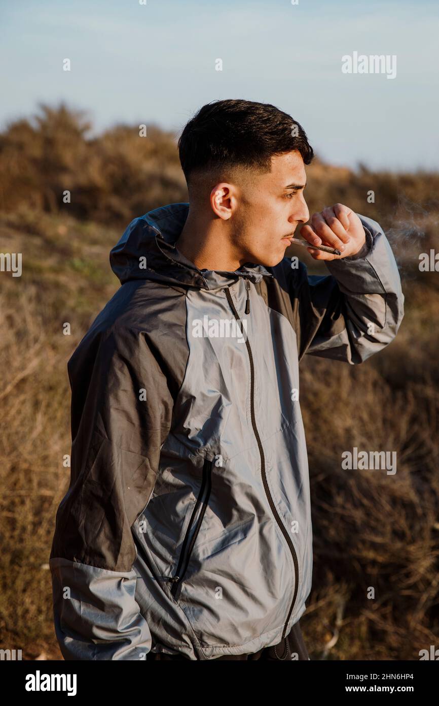 Man smoking weed hi-res stock photography and images - Alamy
