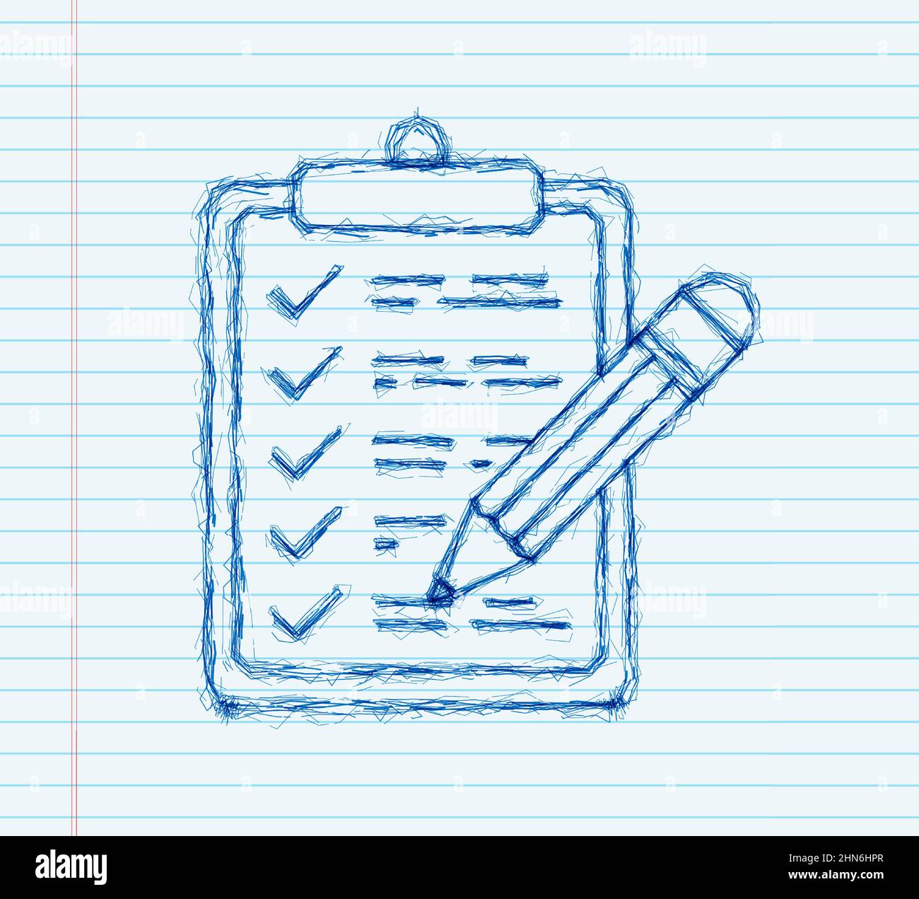 Clipboard with checklist icon. sketch icon. Clipboard with checklist ...