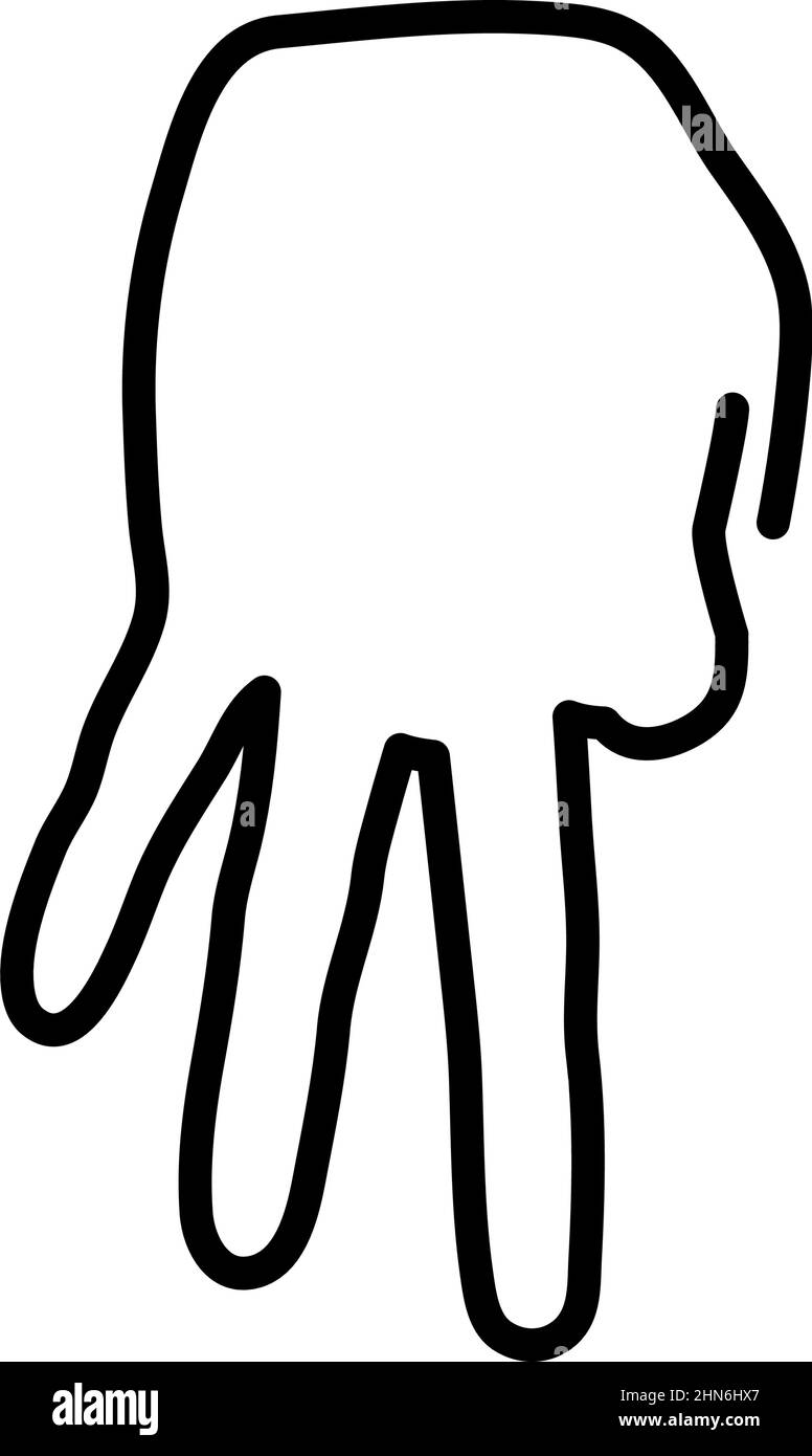 Baseball Catcher Gesture Icon. Editable Bold Outline With Color Fill ...
