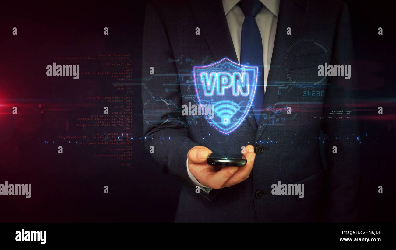 VPN sign concept, virtual private network symbol, security connection ...