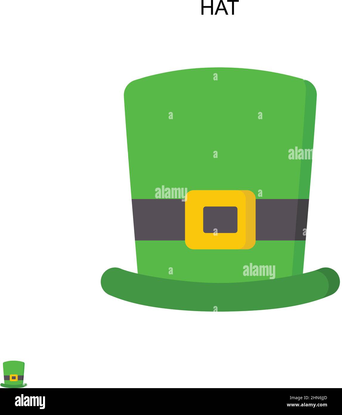 Hat Simple vector icon. Illustration symbol design template for web ...