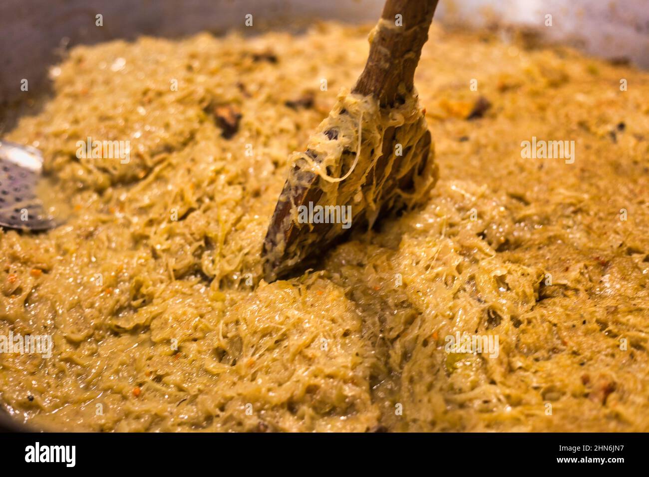 Roasted fresh white cabbage offered on the market Stock Photo - Alamy
