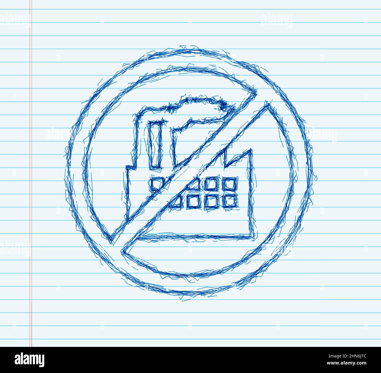 No factory sketch sign for concept design. Silhouette neon illustration ...