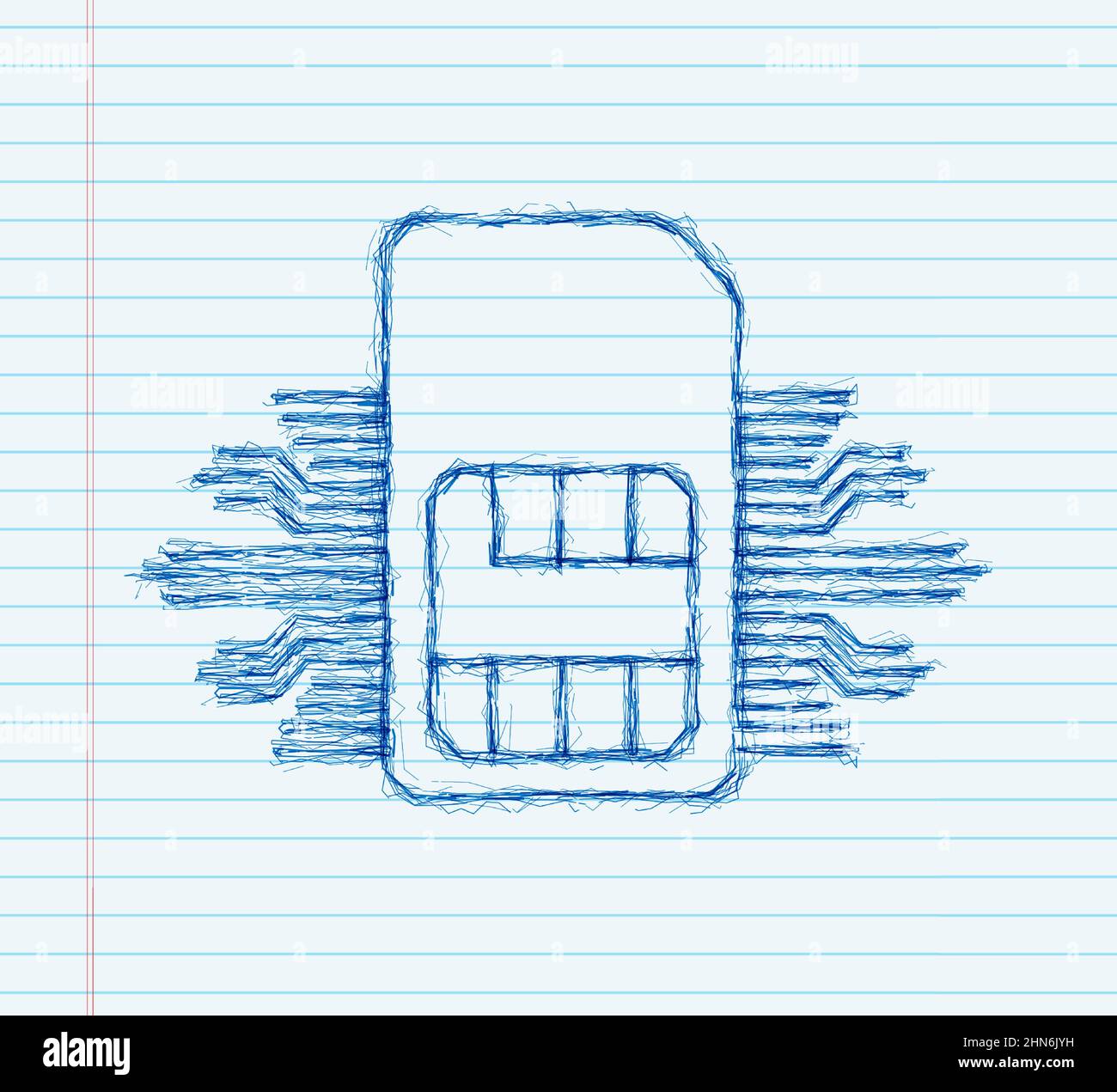 Chip sketch Stock Vector Images - Alamy