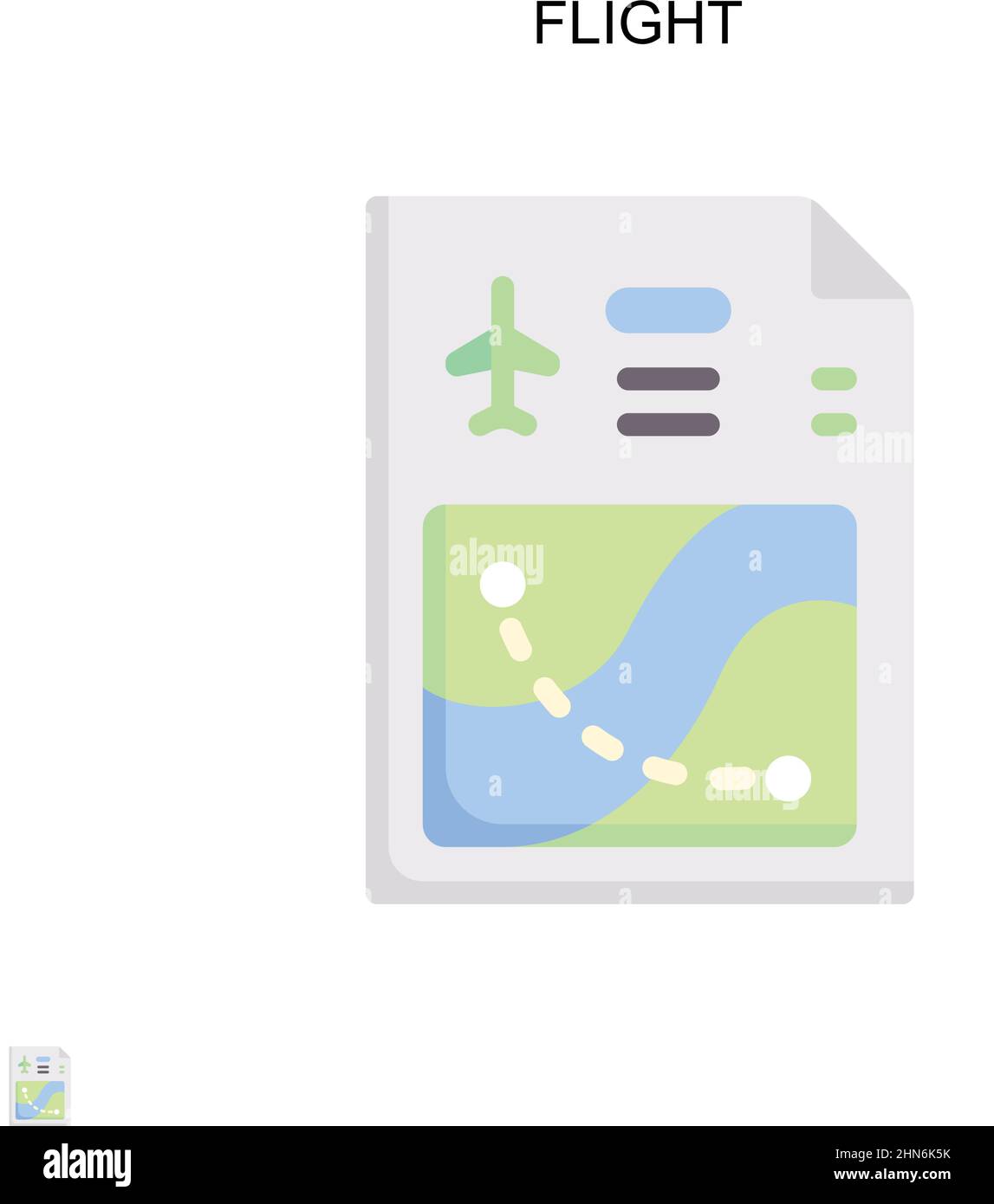 Flight Simple vector icon. Illustration symbol design template for web ...