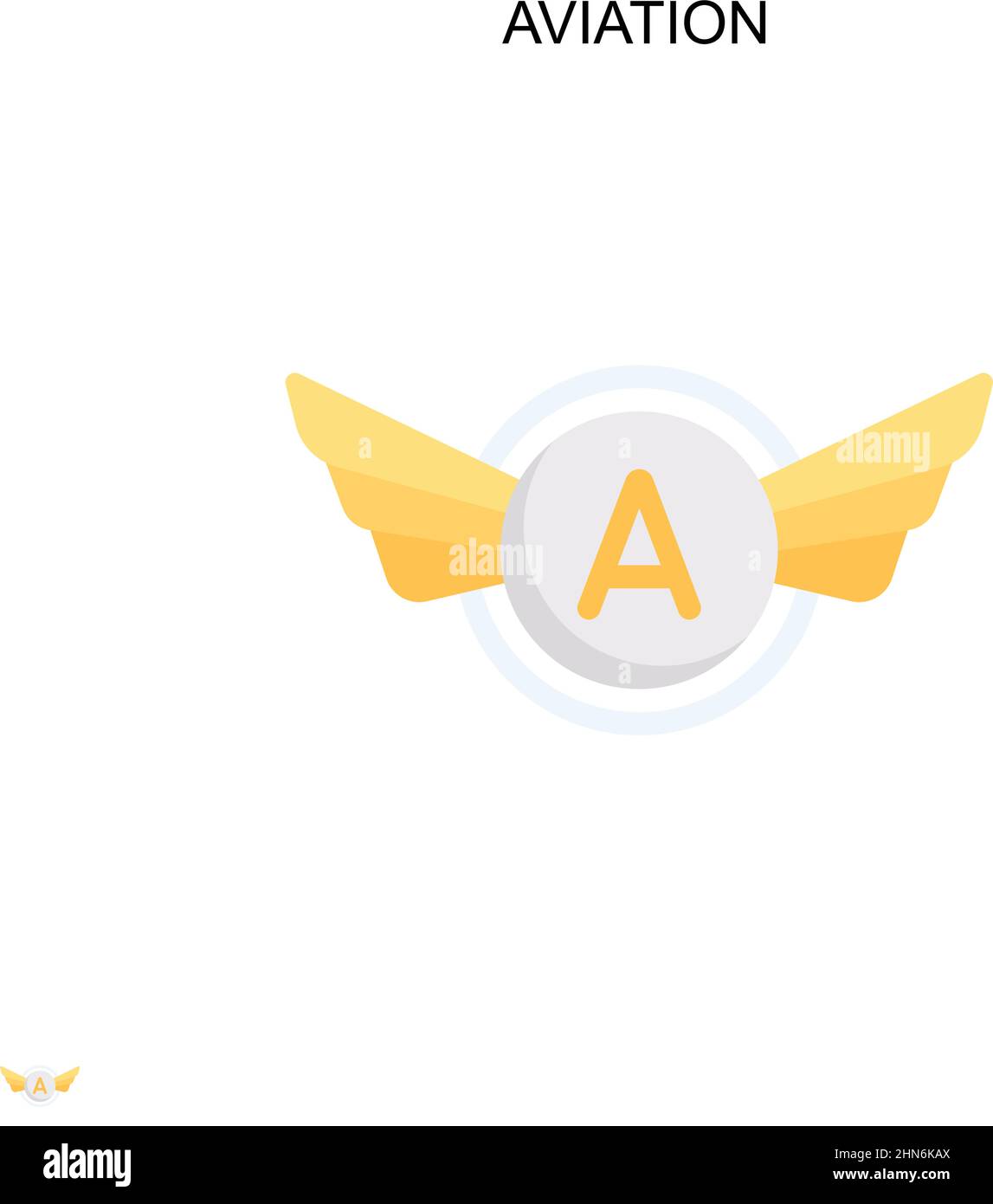 Aviation Simple vector icon. Illustration symbol design template for ...