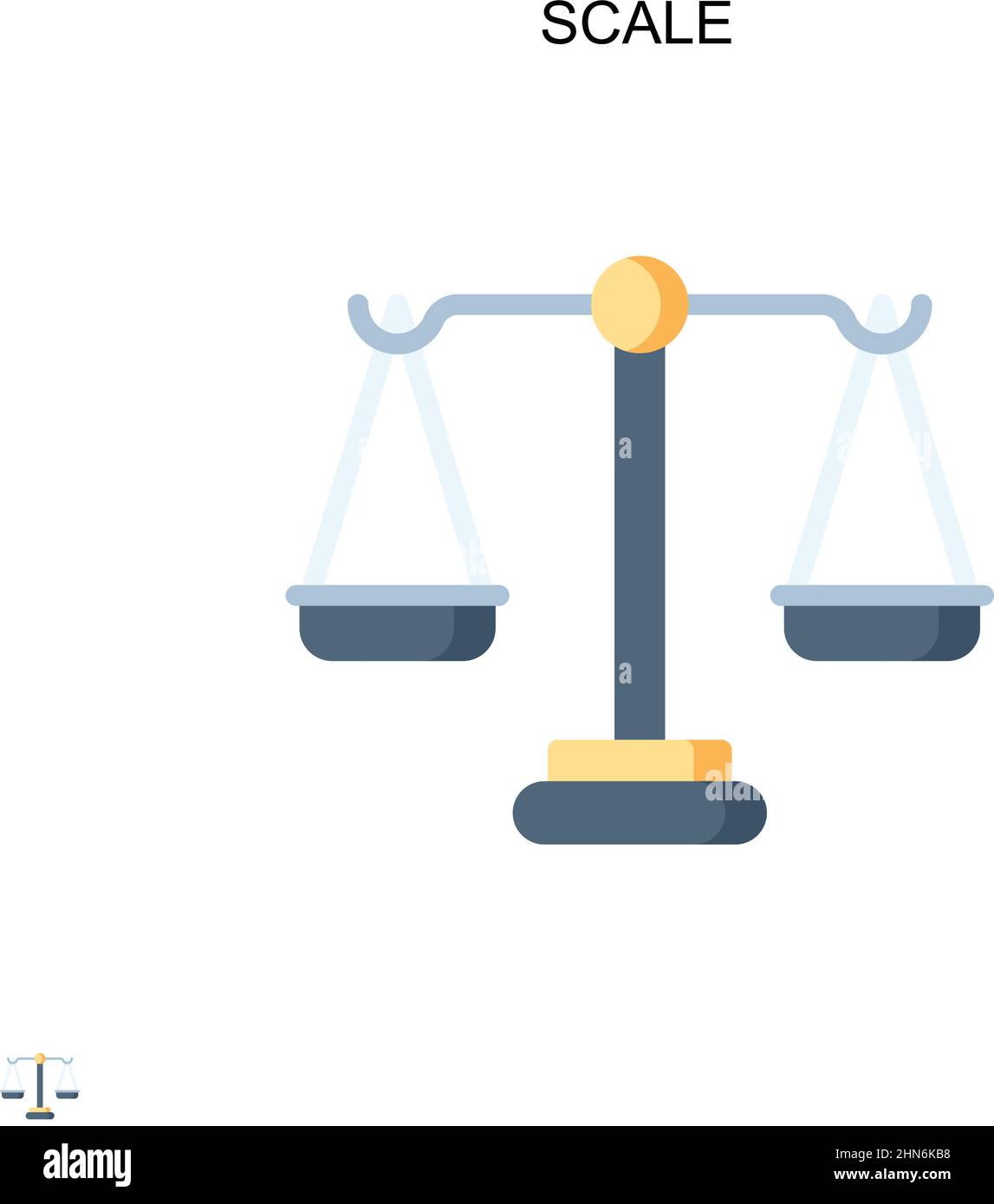 Scale Simple vector icon. Illustration symbol design template for web ...