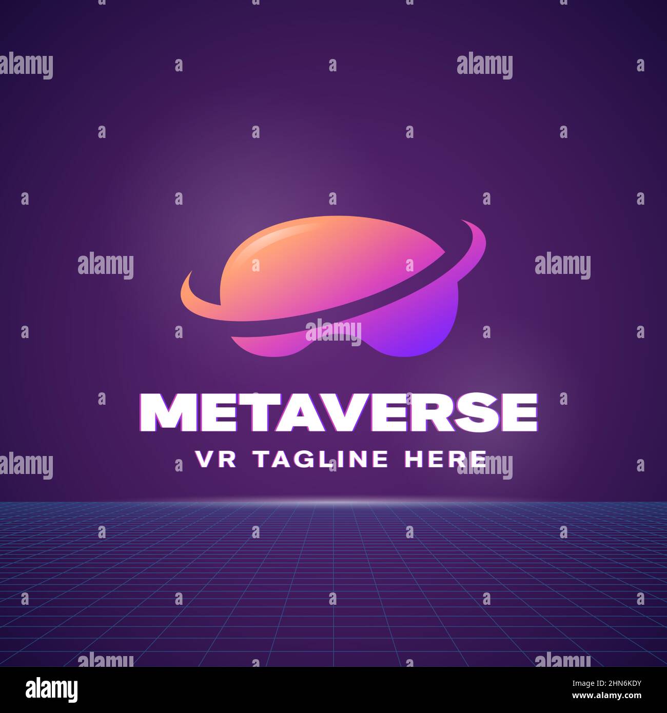 Metaverse Abstract Vector Sign, Symbol, Logo Template. Virtual Reality ...