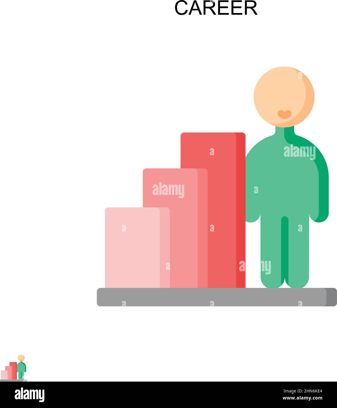 Career Simple vector icon. Illustration symbol design template for web ...