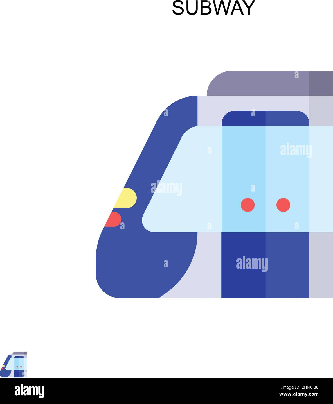 Subway Simple vector icon. Illustration symbol design template for web ...