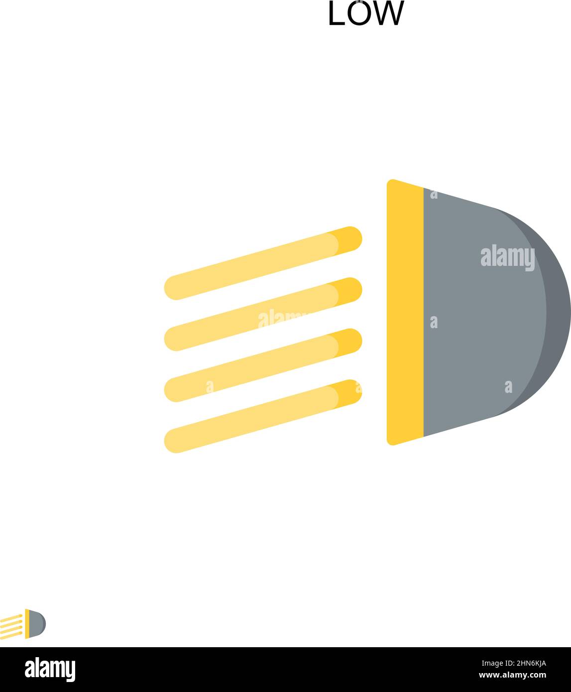 Low Simple vector icon. Illustration symbol design template for web ...