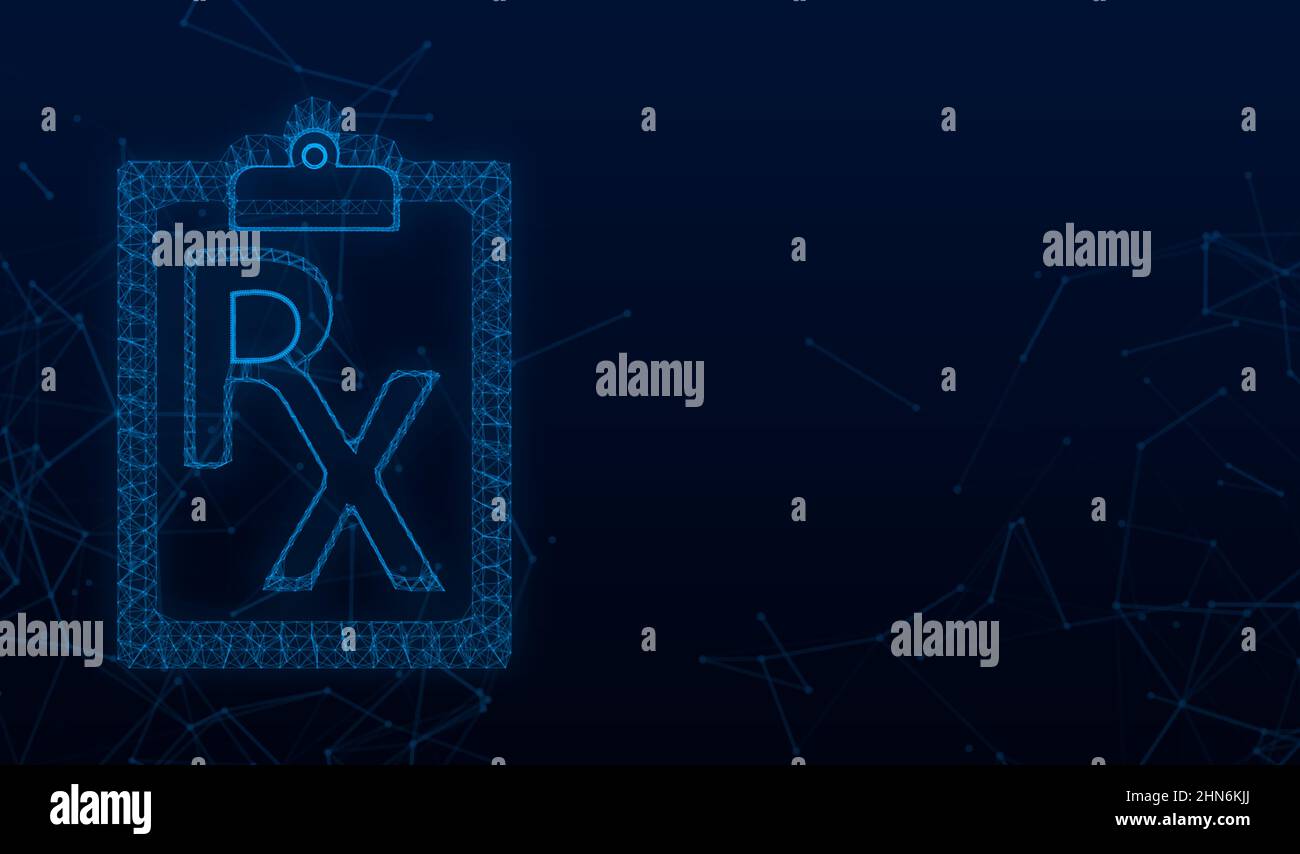 Plexus icon Blank Rx prescription form. Vector stock illustration Stock ...