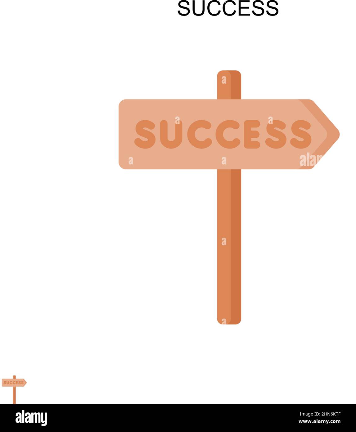 Success Simple vector icon. Illustration symbol design template for web ...