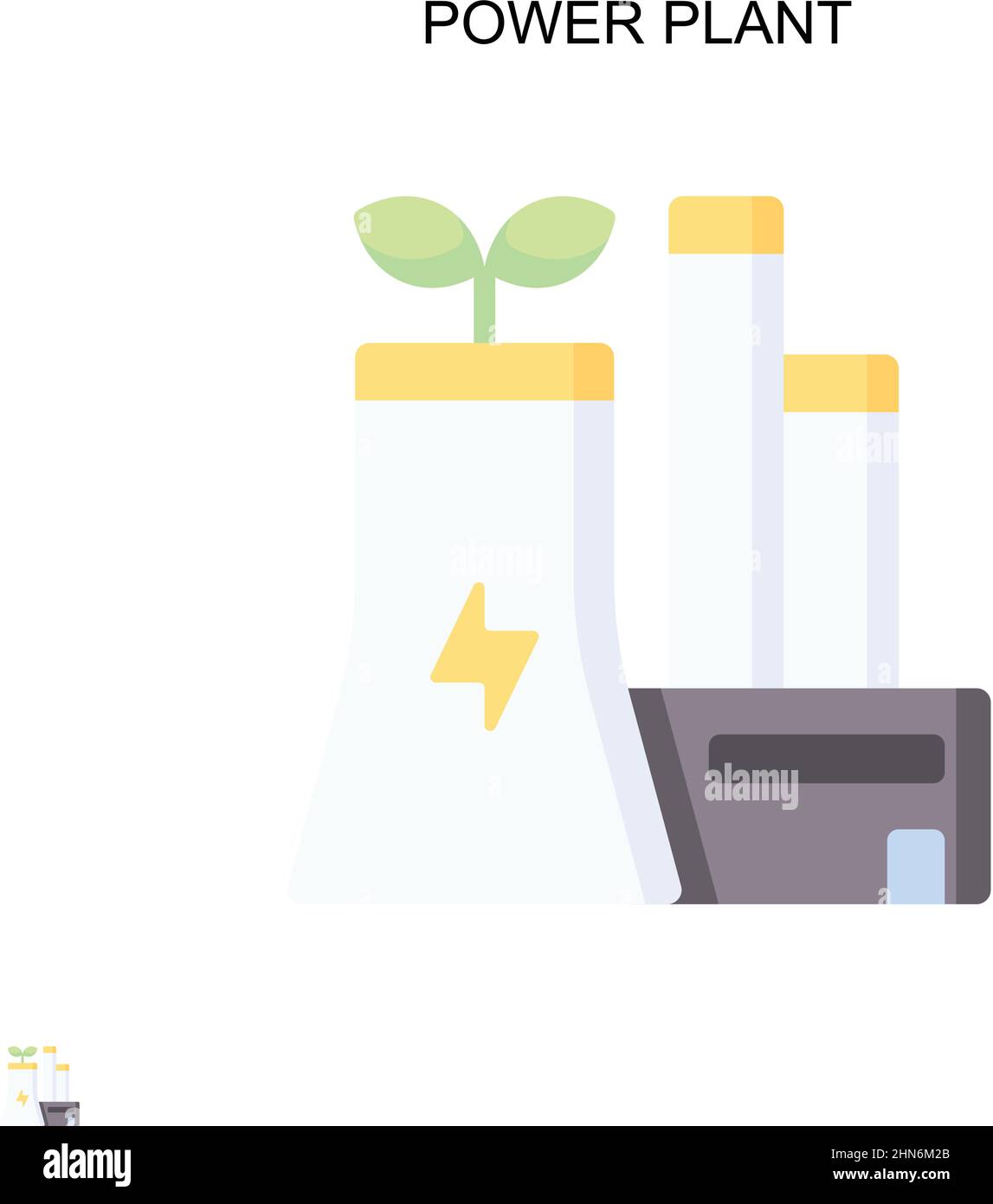 Power plant Simple vector icon. Illustration symbol design template for ...