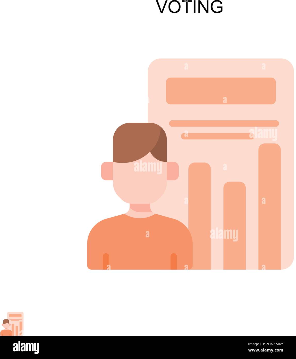 Voting Simple vector icon. Illustration symbol design template for web ...