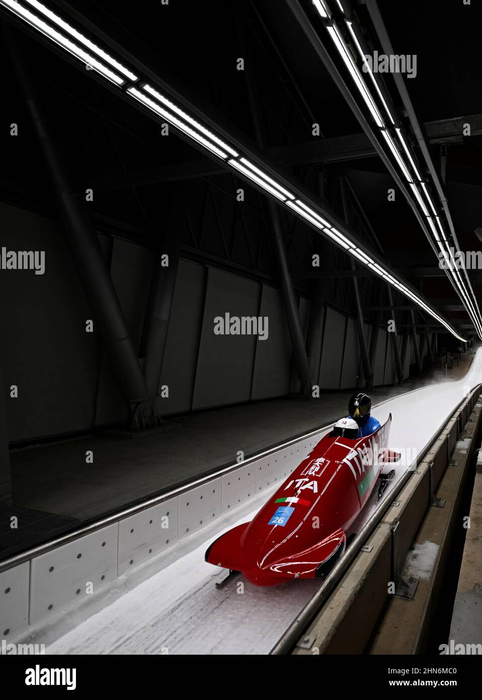 Beijing, China. 14th Feb, 2022. Patrick Baumgartner/Robert Mircea of ...