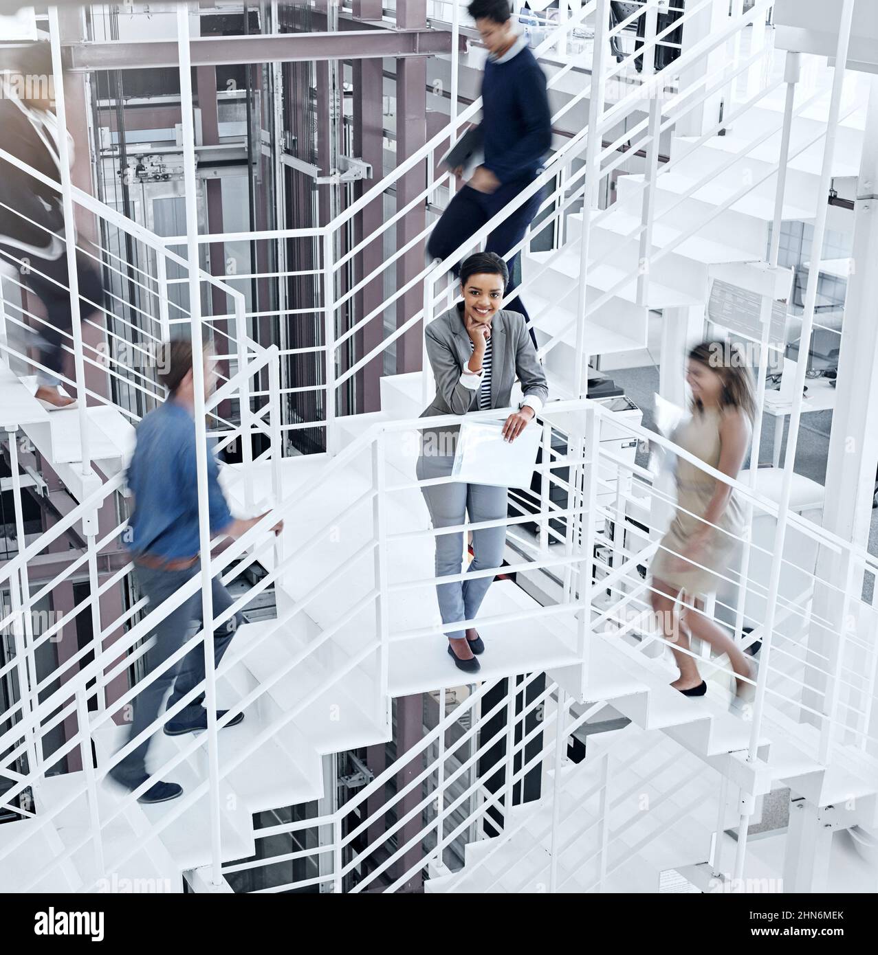 Teamwork stairs hi-res stock photography and images - Alamy