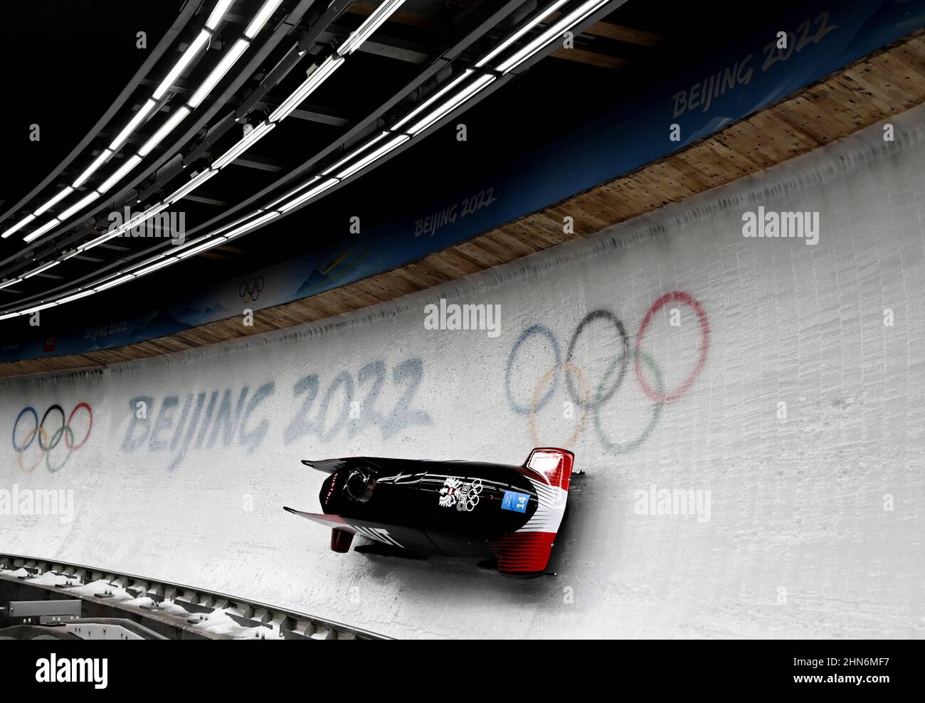 Beijing, China. 14th Feb, 2022. Benjamin Maier/Markus Sammer of Austria ...