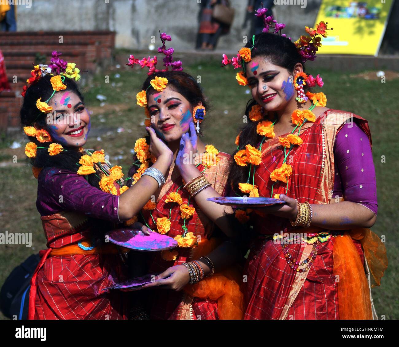 Pohela falgun hi-res stock photography and images - Alamy
