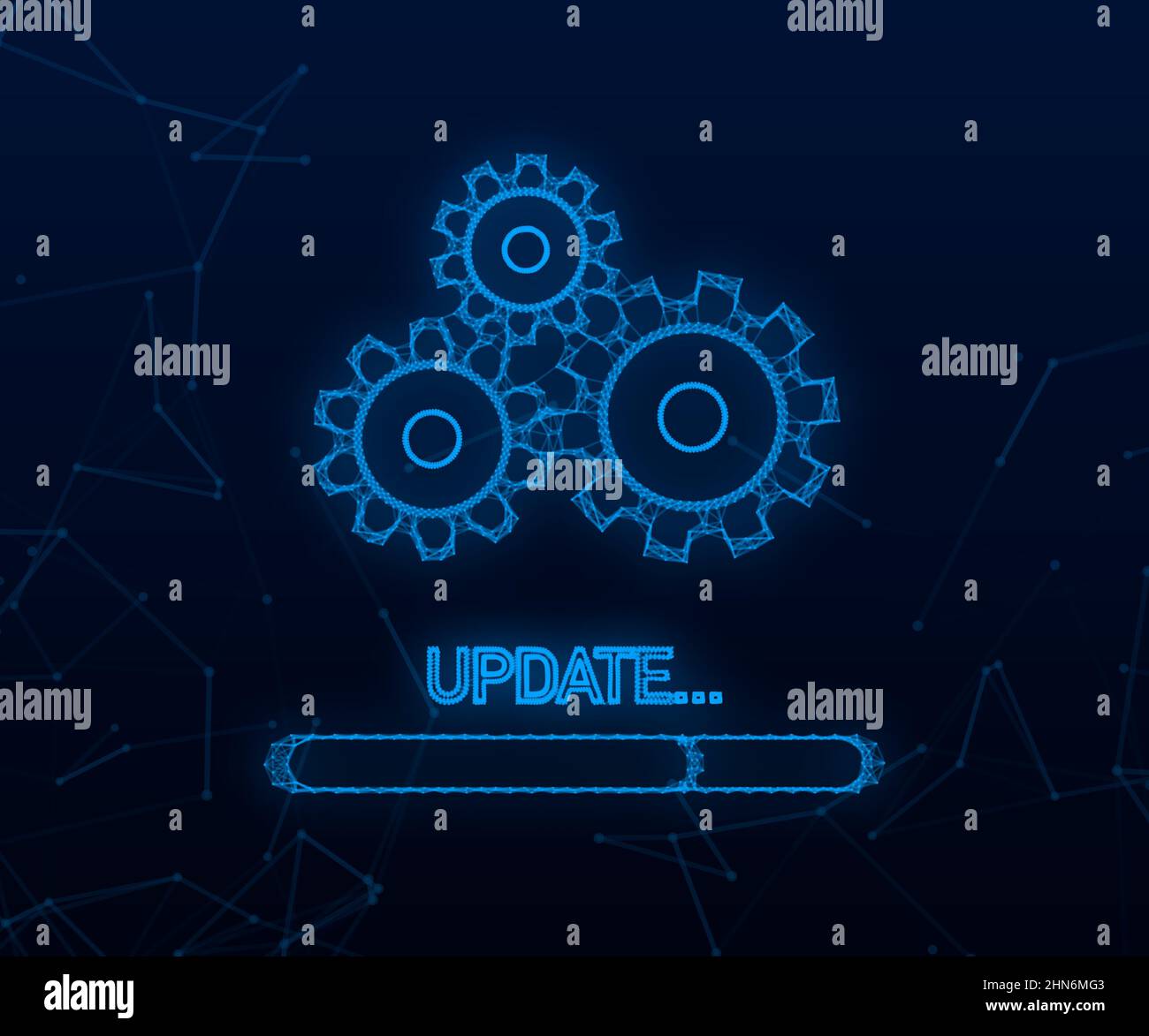 System software update or upgrade Plexus icon. Banner new update, Badge ...