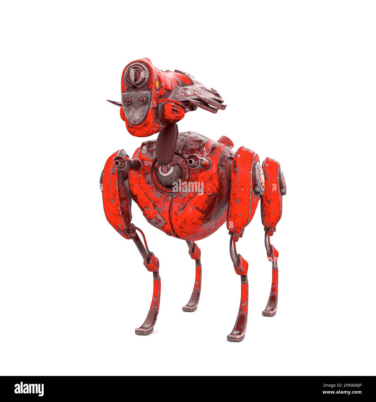 cyber watchman dog, 3d illustration Stock Photo - Alamy