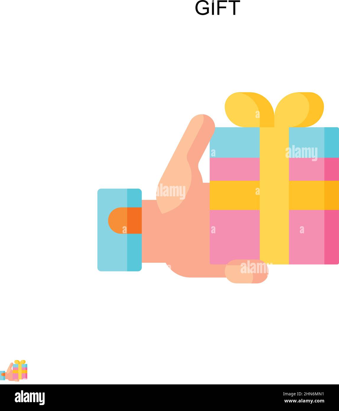 Gift Simple vector icon. Illustration symbol design template for web ...