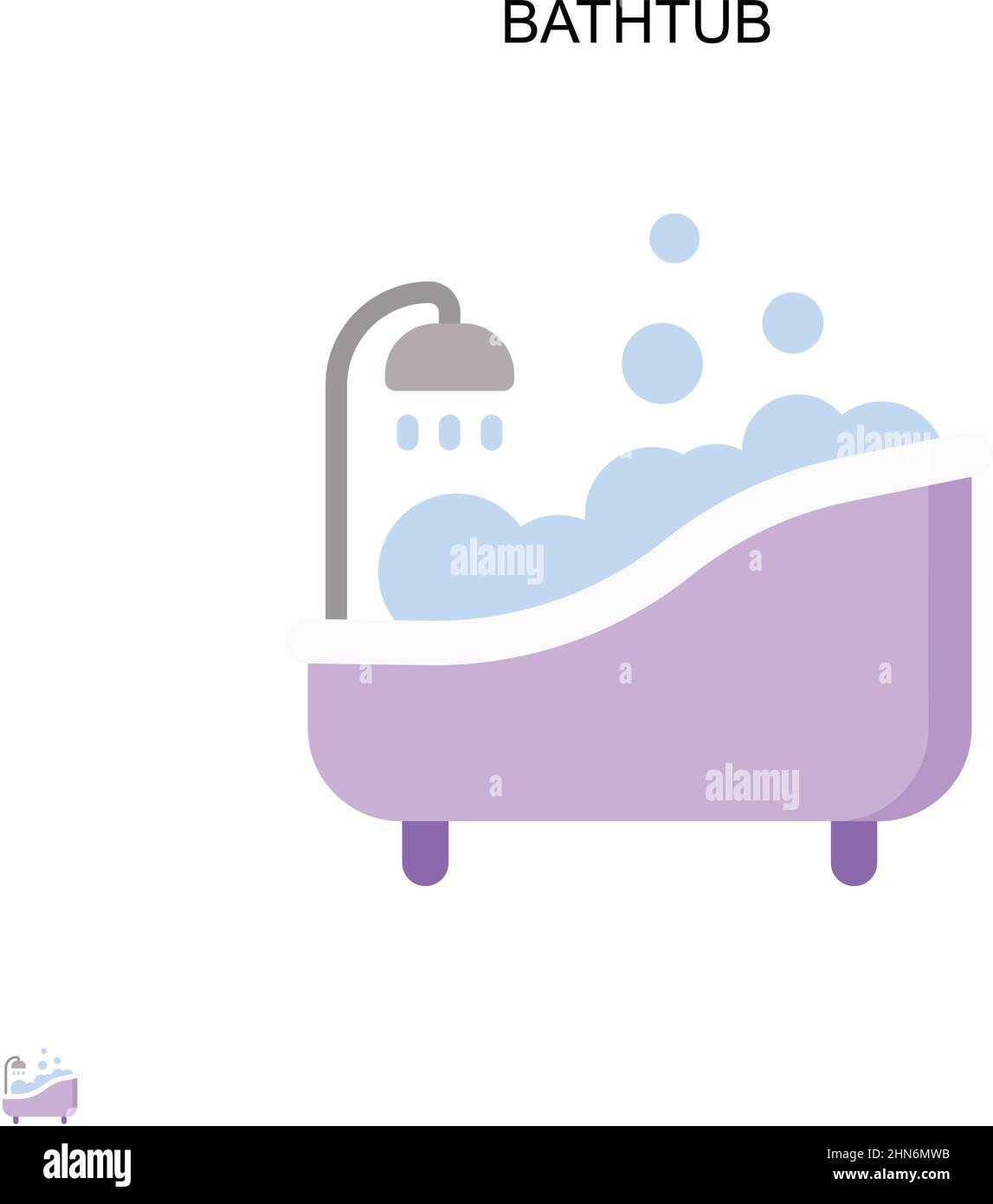 Bathtub icon vector hi-res stock photography and images - Alamy