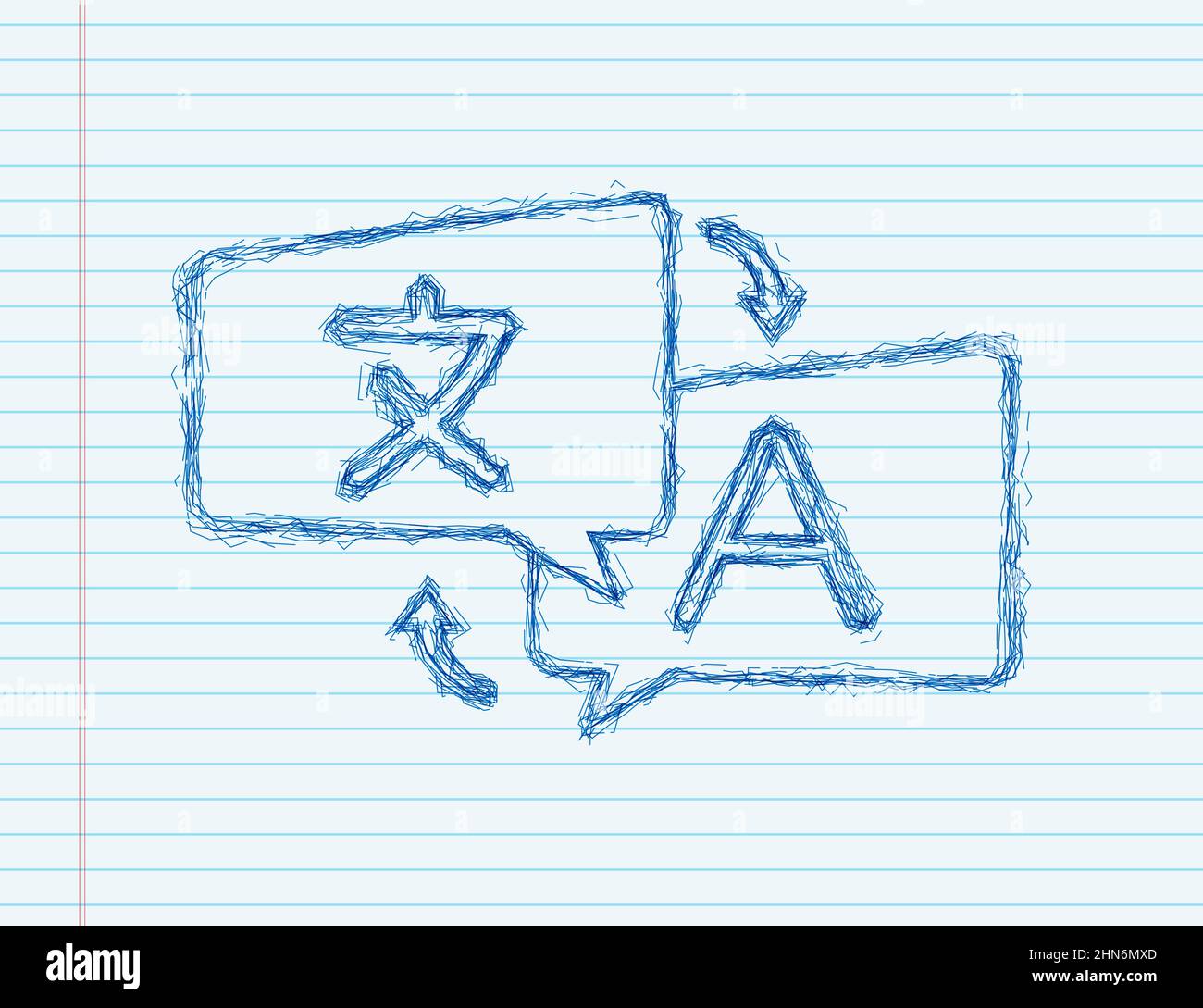 Online translator concept. Translator icon. sketch icon. Vector ...