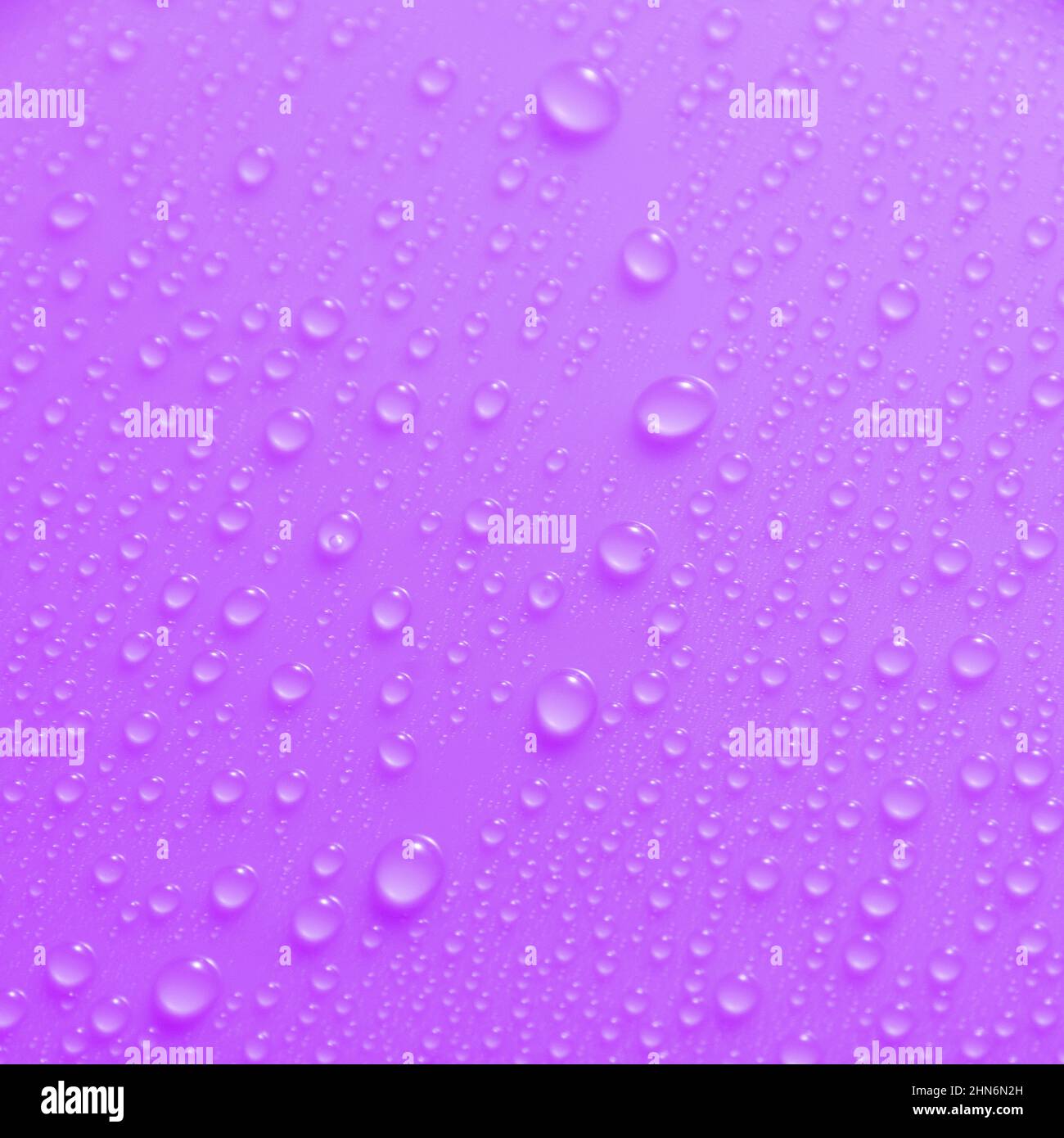 Violet pastel water drops on light shiny surface Stock Photo - Alamy