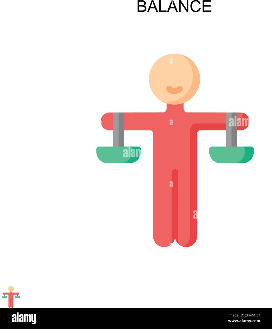 Balance Simple vector icon. Illustration symbol design template for web mobile UI element Stock ...