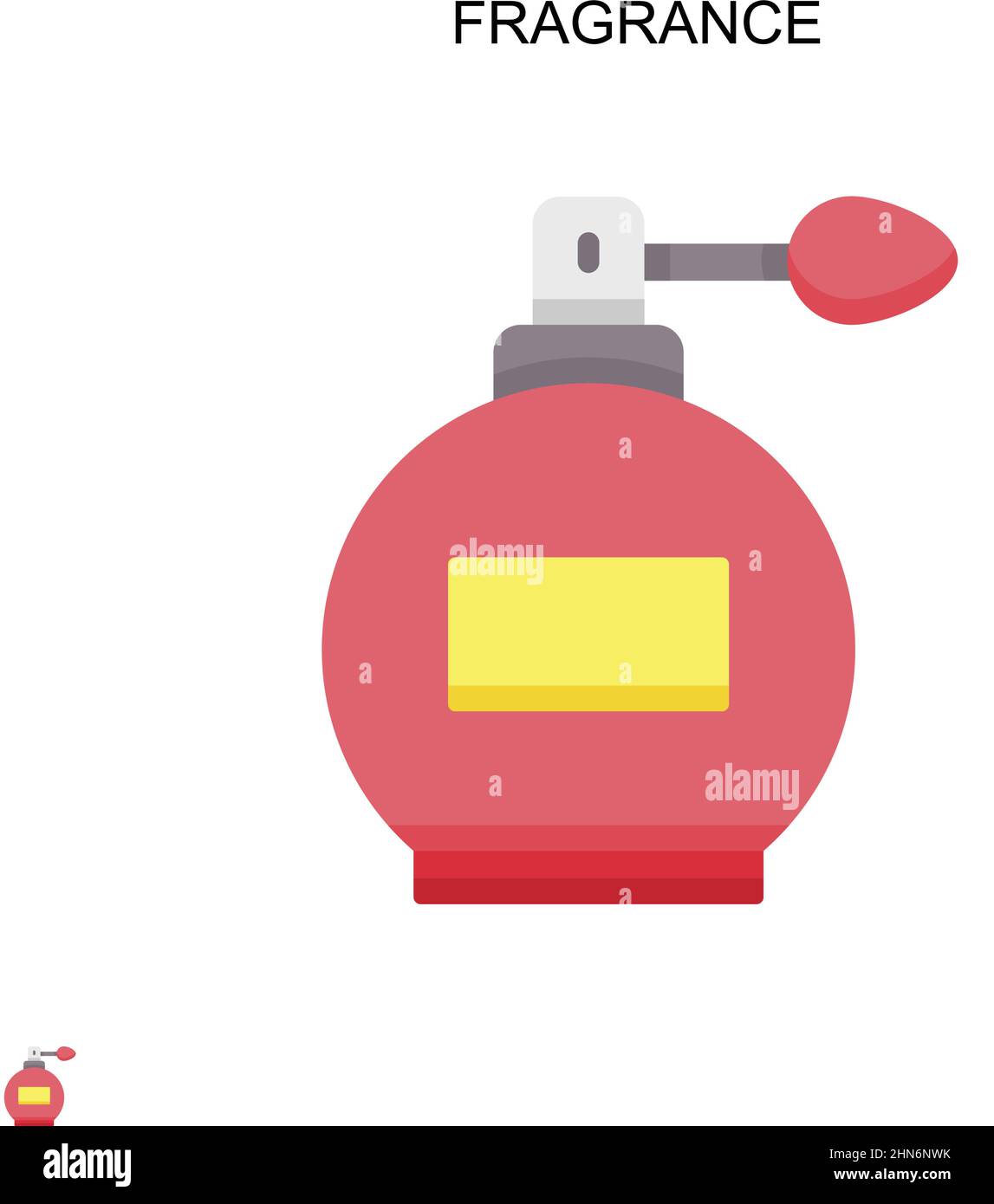 Fragrance Simple vector icon. Illustration symbol design template for ...
