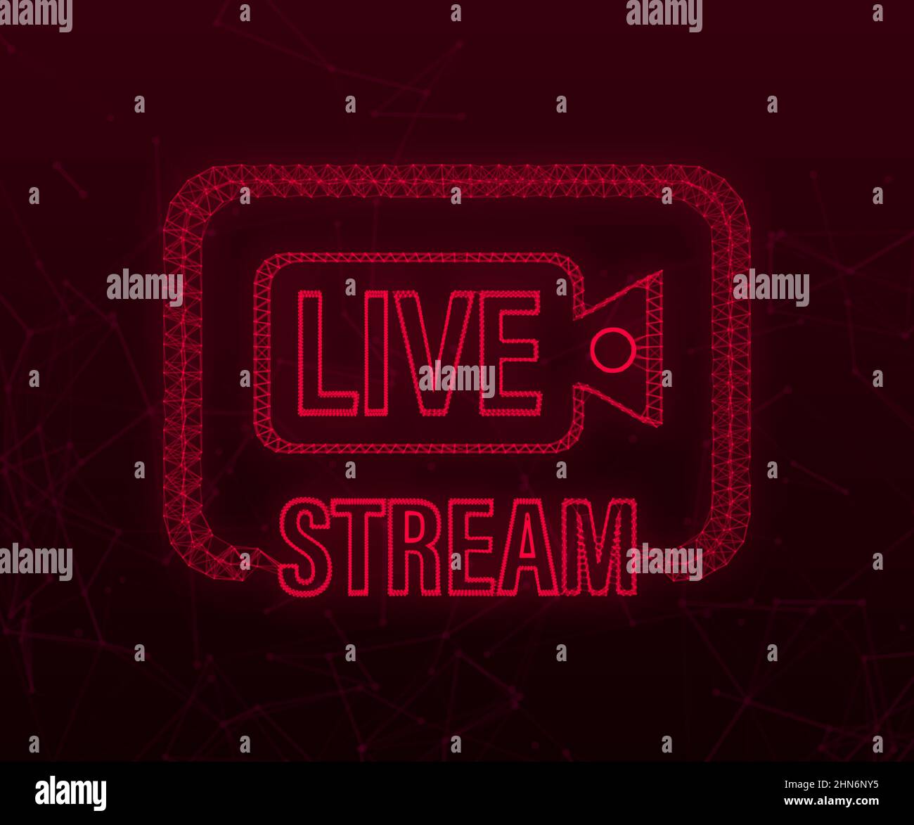 Live stream red tag Stock Vector Images - Alamy
