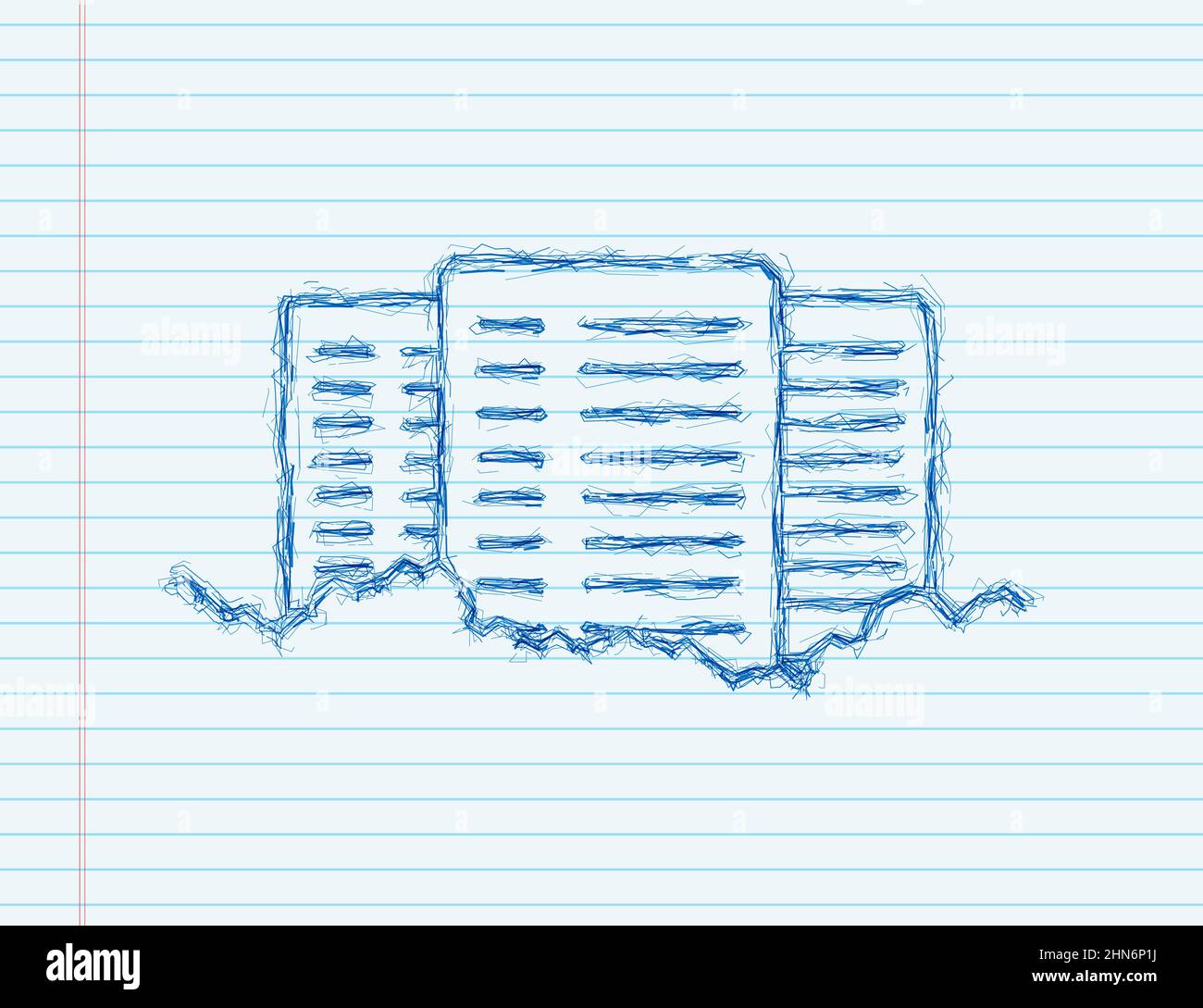 Data center. sketch icon. Mainframe service concept banner, server rack ...