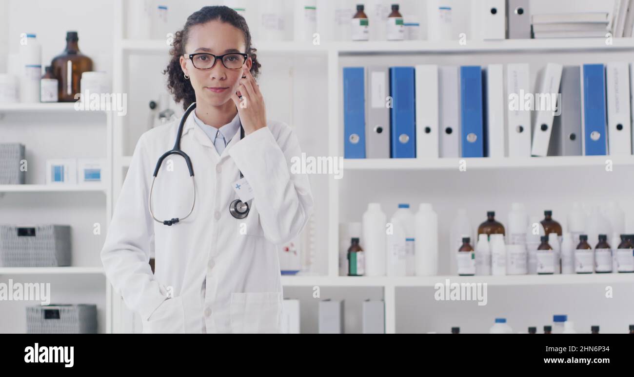 Shes an expert in her field. 4k video footage of an attractive young ...