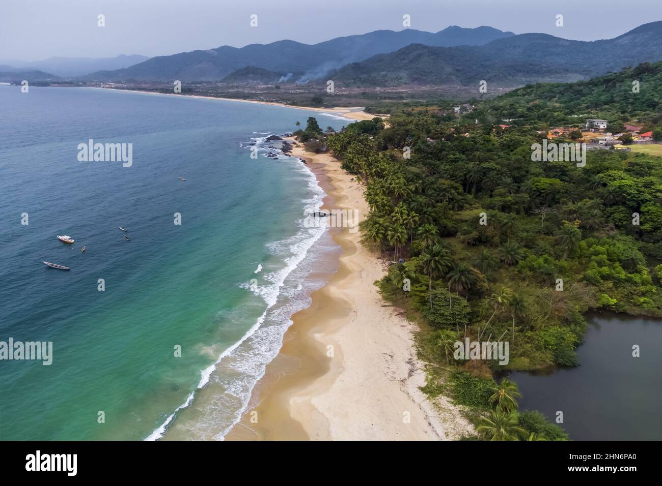 Aerial view of lovely bureh beach Stock Photo - Alamy Aerial view of lovely bureh beach Stock Photo - Alamy