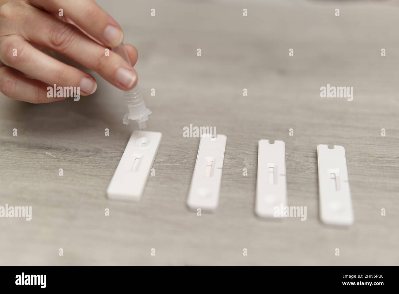 Covid-19 antigen test with negative results Stock Photo - Alamy