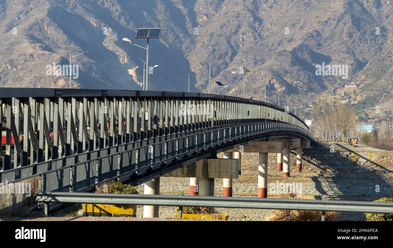 Modular steel bridge barikot swat, Pakistan Stock Photo - Alamy