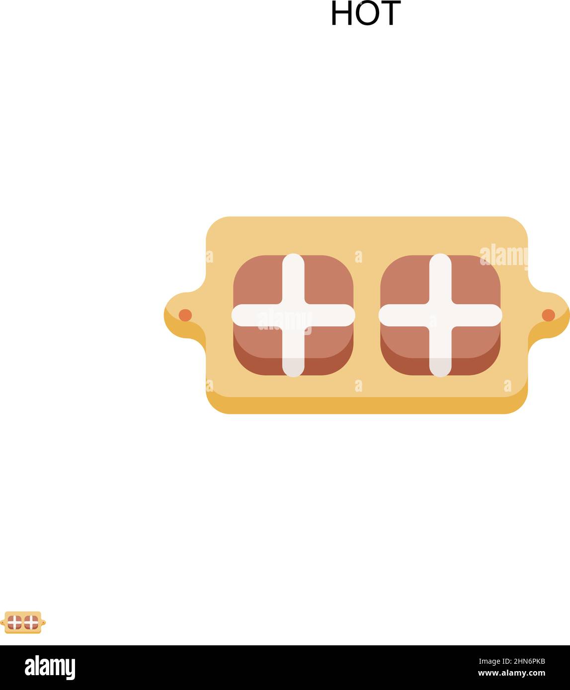 Hot Simple vector icon. Illustration symbol design template for web ...