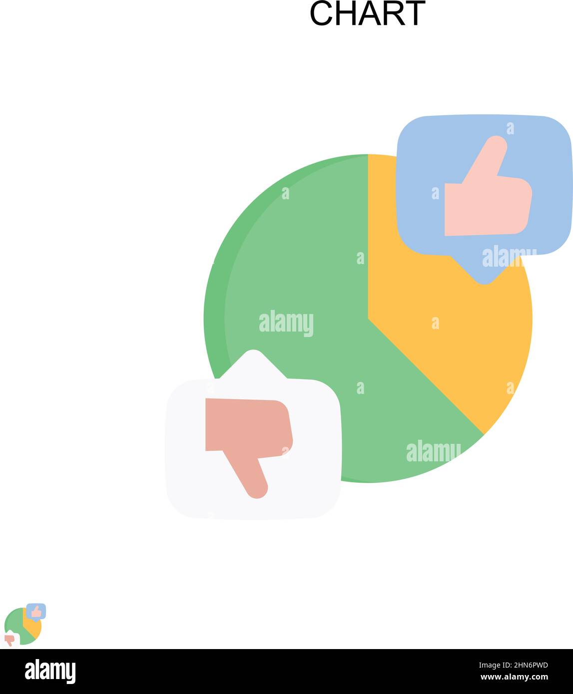 Chart Simple vector icon. Illustration symbol design template for web ...