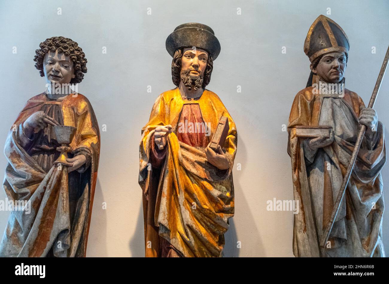 Polychrome wooden sculptures hi-res stock photography and images - Alamy