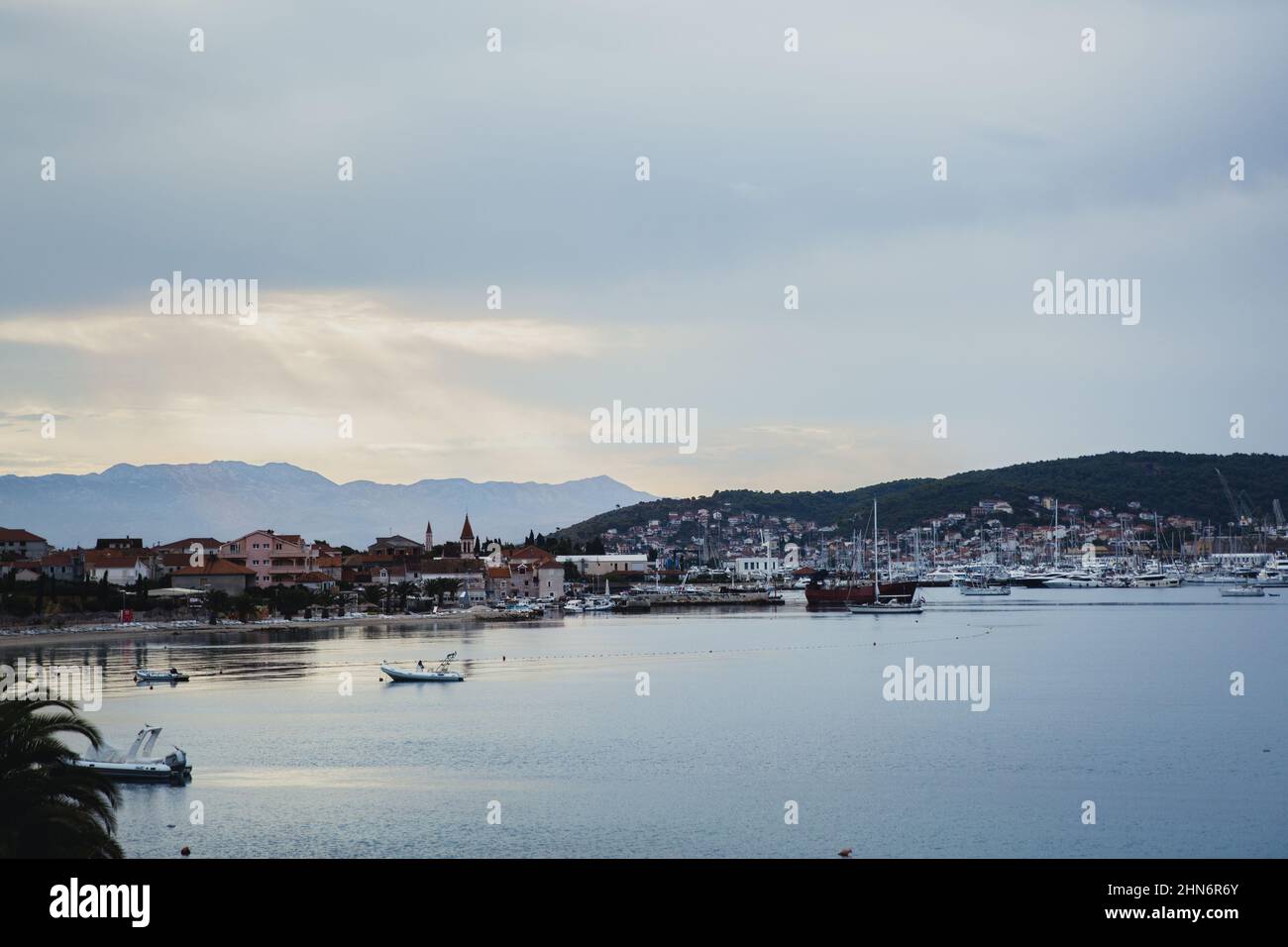 Trogir bay adriatic archipelago view hi-res stock photography and ...