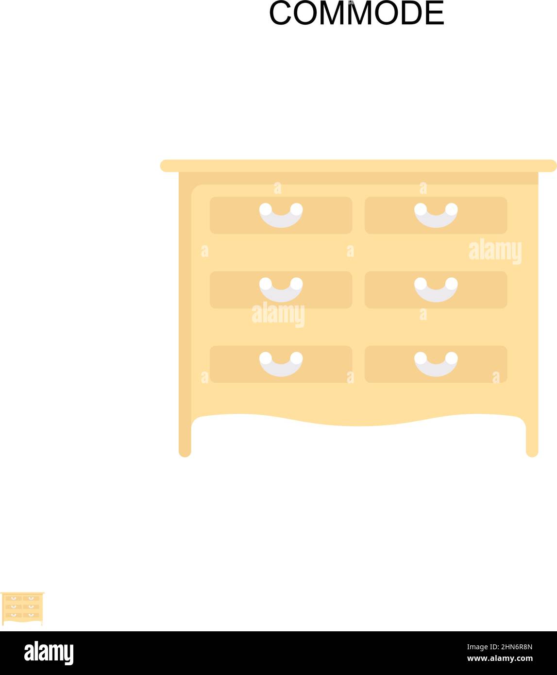 Commode Simple vector icon. Illustration symbol design template for web ...