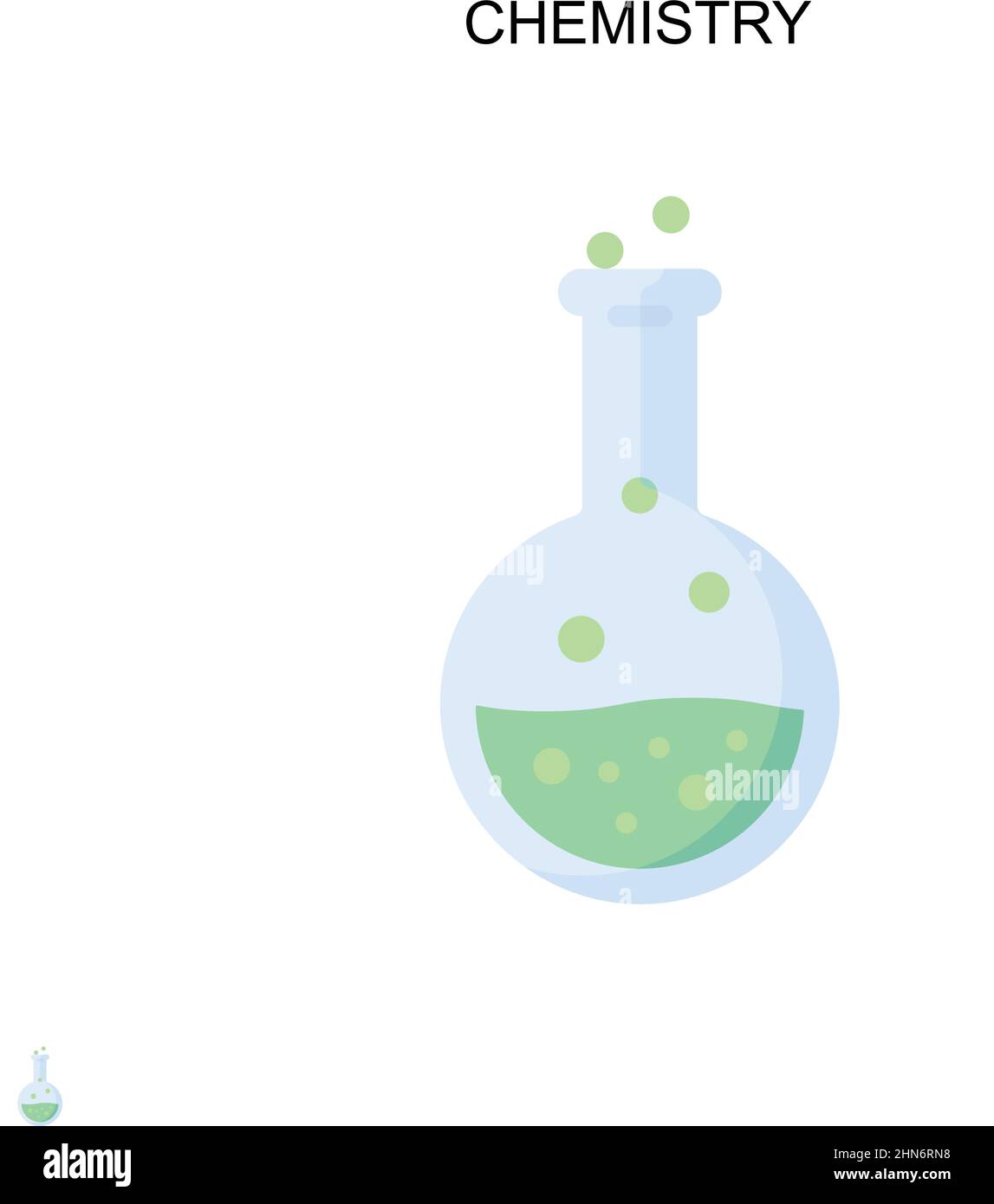 Chemistry Simple vector icon. Illustration symbol design template for ...